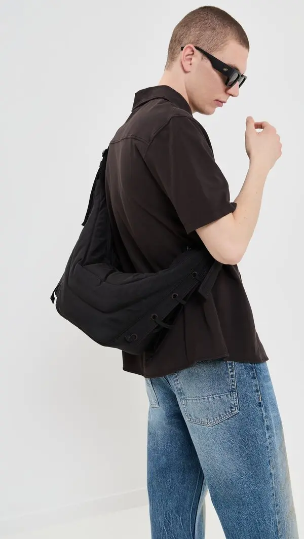 LEMAIRE Medium Soft Game Bag - Dark Chocolate | Editorialist